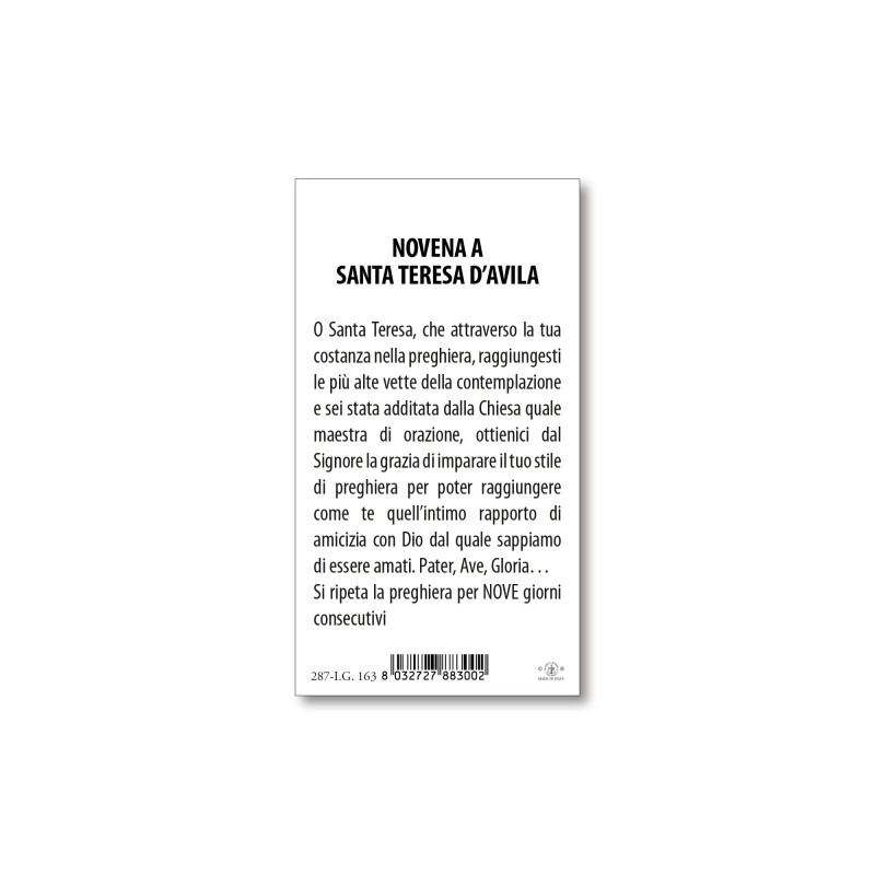 Santino San Massimiliano Kolbe con preghiera